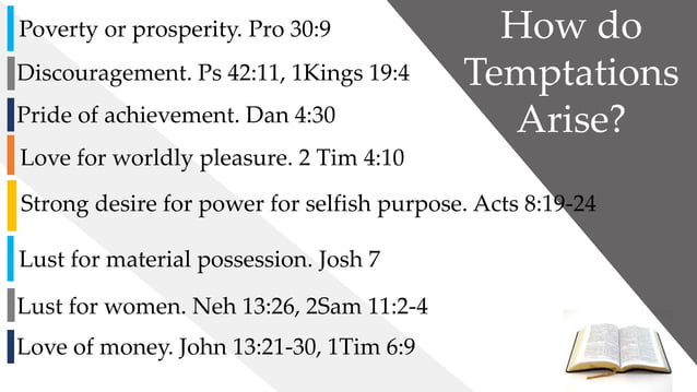 Temptation- Sunday School | PPTX | Christianity | Religion & Spirituality