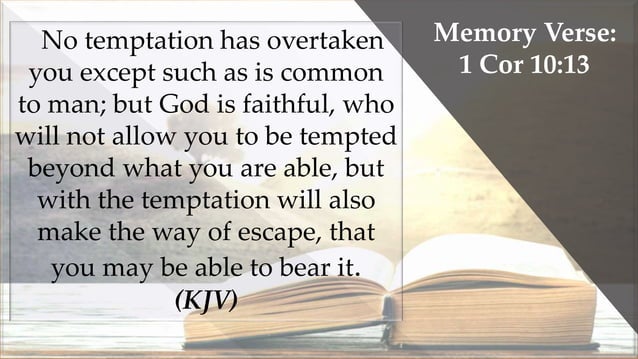 Temptation- Sunday School | PPTX | Christianity | Religion & Spirituality
