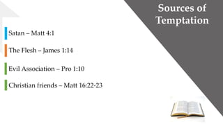 Temptation- Sunday School | PPTX | Christianity | Religion & Spirituality