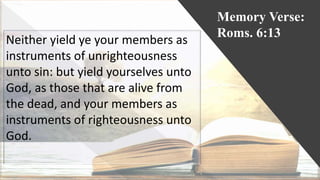 Victory over Sin | RCCG. Living Faith, Kassel | PPTX