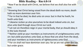 Victory over Sin | RCCG. Living Faith, Kassel | PPTX