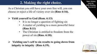 Victory over Sin | RCCG. Living Faith, Kassel | PPTX