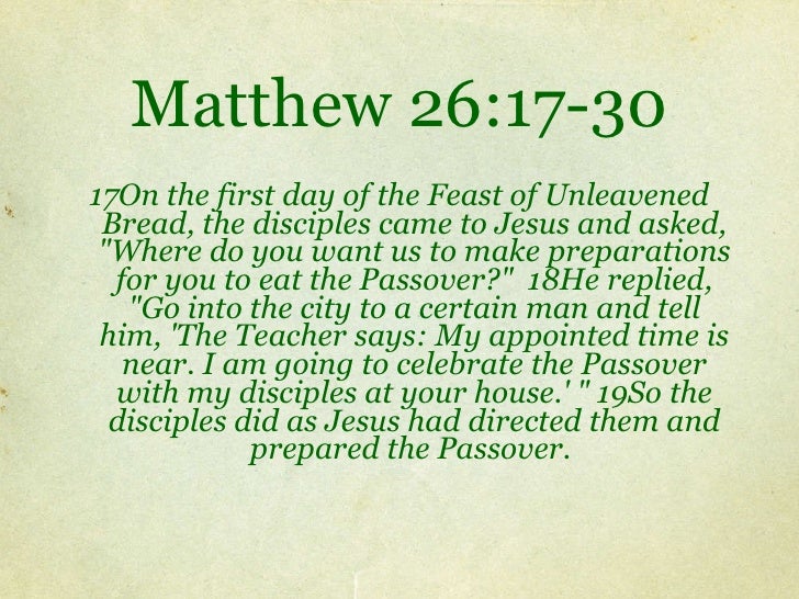 Sunday School Lesson 2009 08 30