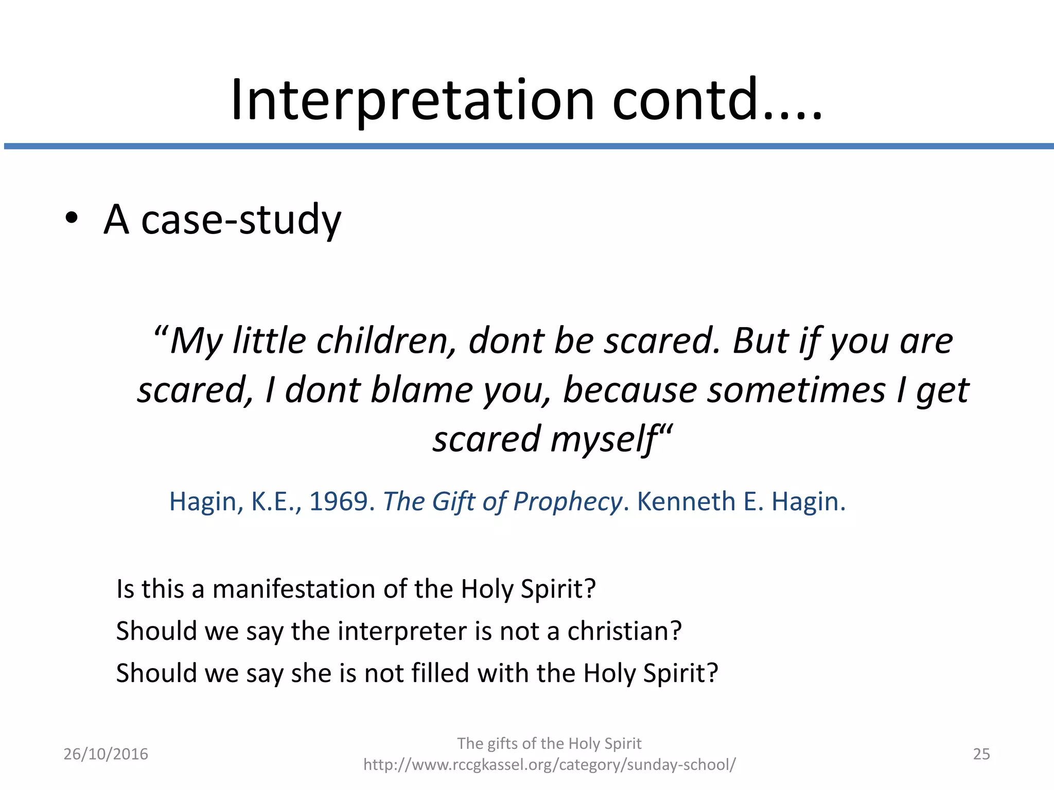 Gift of the working of Miracles- Gifts of the Holy Spirit | PPT