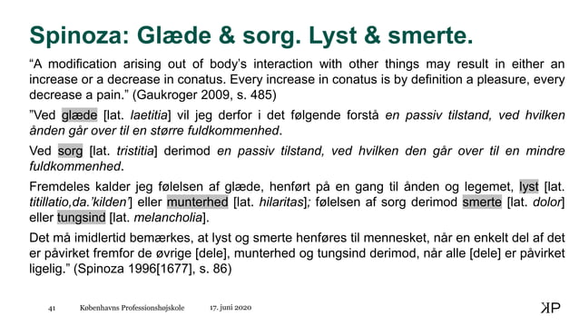 Sundhedsfremme, individ og faellesskab med spinoza | PPT