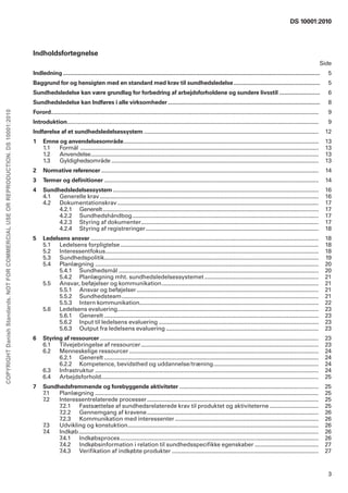 Sundhedsledelse i virksomheder - DS 10001 preview | PDF