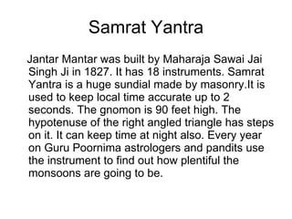 A Sundial-Samrat Yantra | PPT