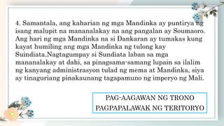 "Epiko ng sundiata" filipino 10......... | PPTX