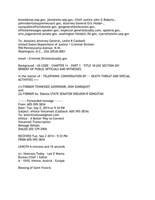 Gov. Sundquist, Sen. Sheldon Songstad (TN) involved in extortion ...