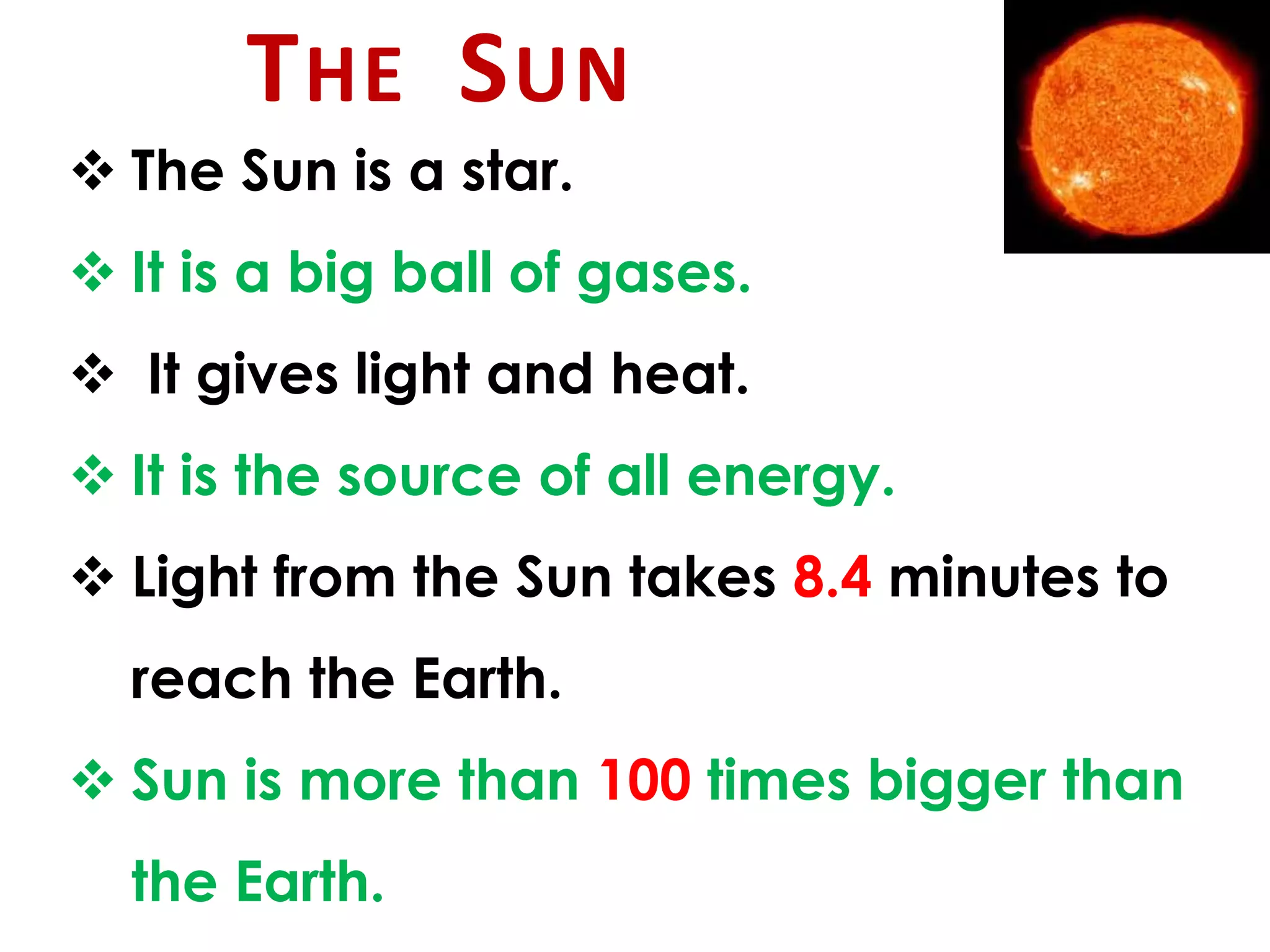 Sun, earth & moon gr 3 | PPTX