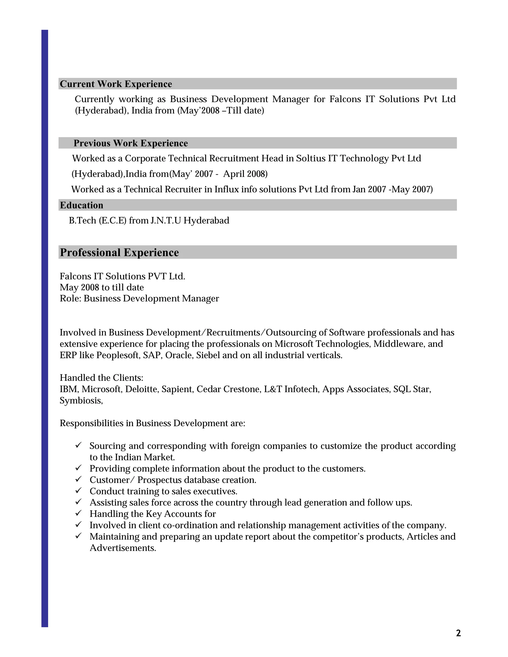 My Proffessional Profile | PDF