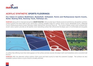 Indoor & Outdoor Floorings By Sunflex Sports Infrastructure Private ...
