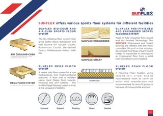 Indoor & Outdoor Floorings By Sunflex Sports Infrastructure Private Limited | PDF