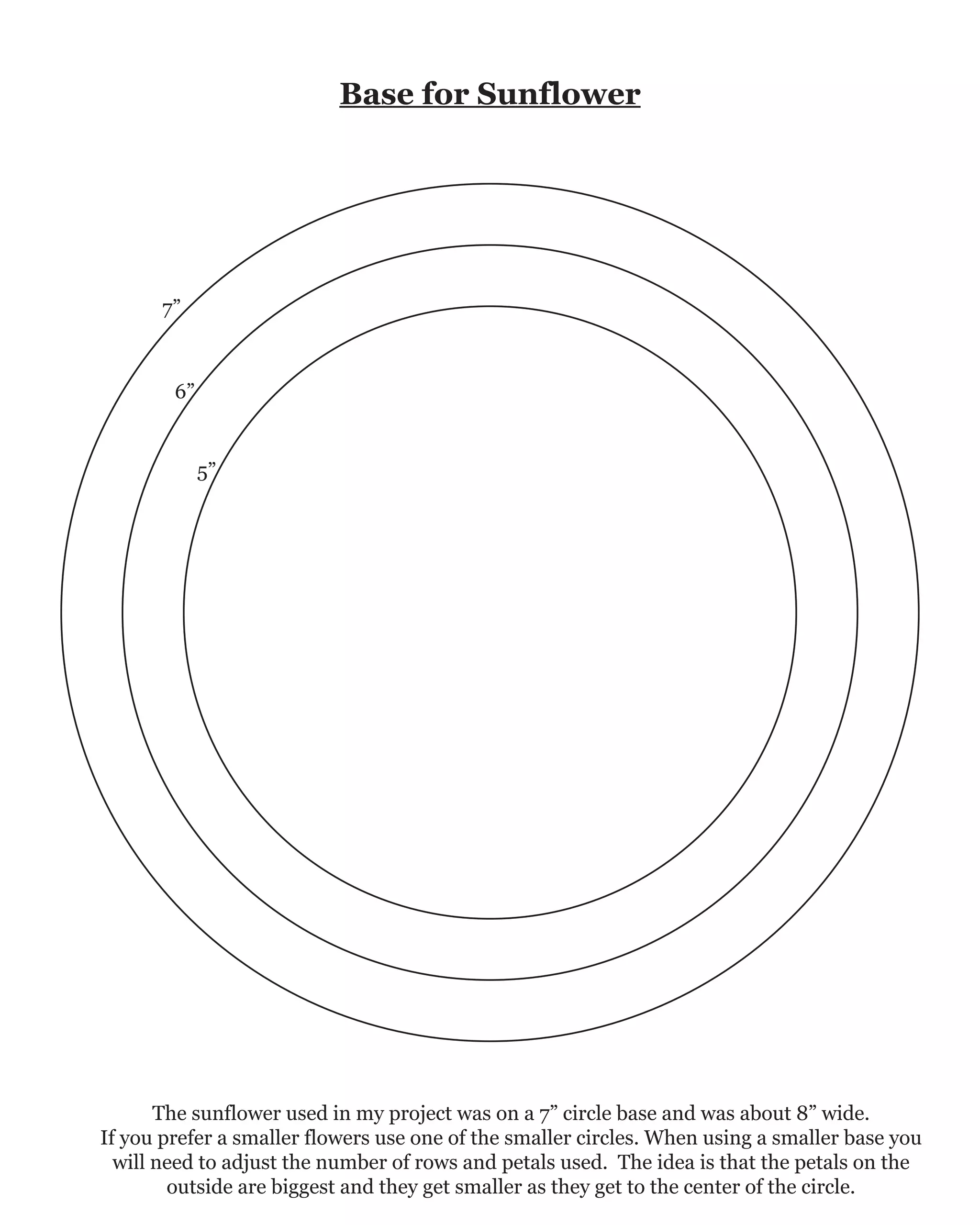 Sunflower base template | PDF