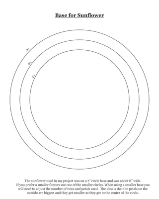 Sunflower base template | PDF