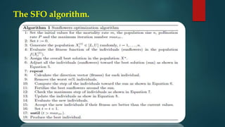 Sunflower optimization algorithm | PPTX