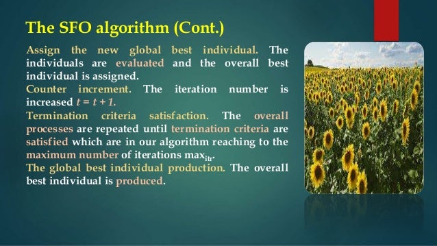 Sunflower Optimization Algorithm 6694