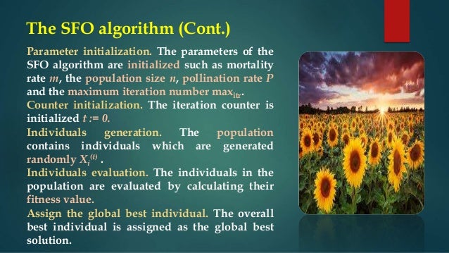 Sunflower Optimization Algorithm