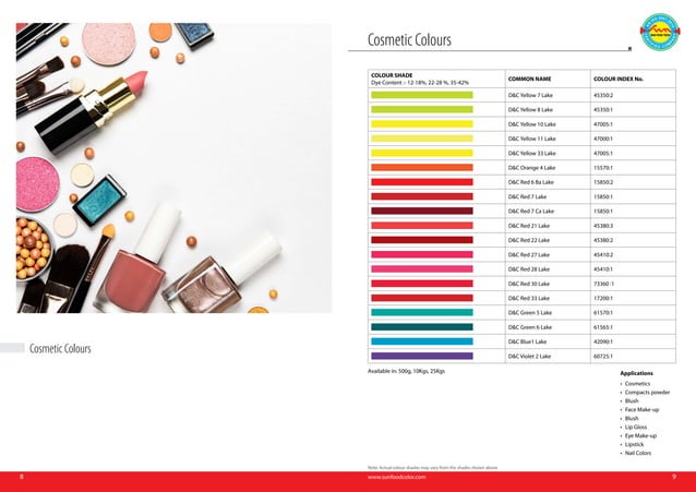 Food Colors Manufacturing Company | PDF