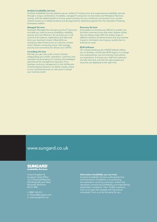 SunGard Consulting Brochure | PDF
