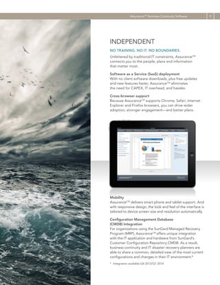 SunGard Assurance-CM - Business Continuity Software | PDF