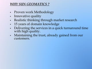 Sun Geomatics | PPT