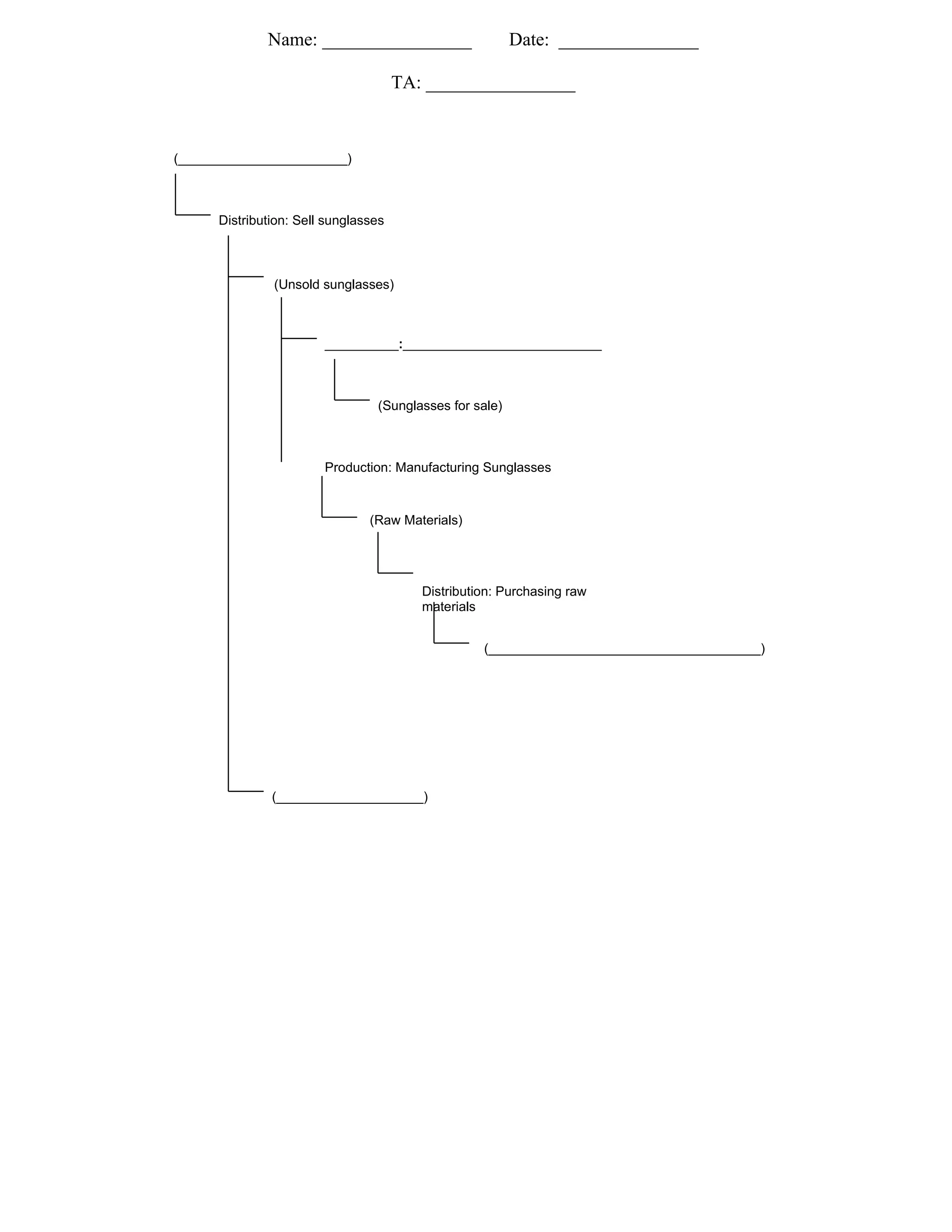 Sunglasses worksheet | PDF