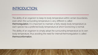 Thermoregulation | PPTX