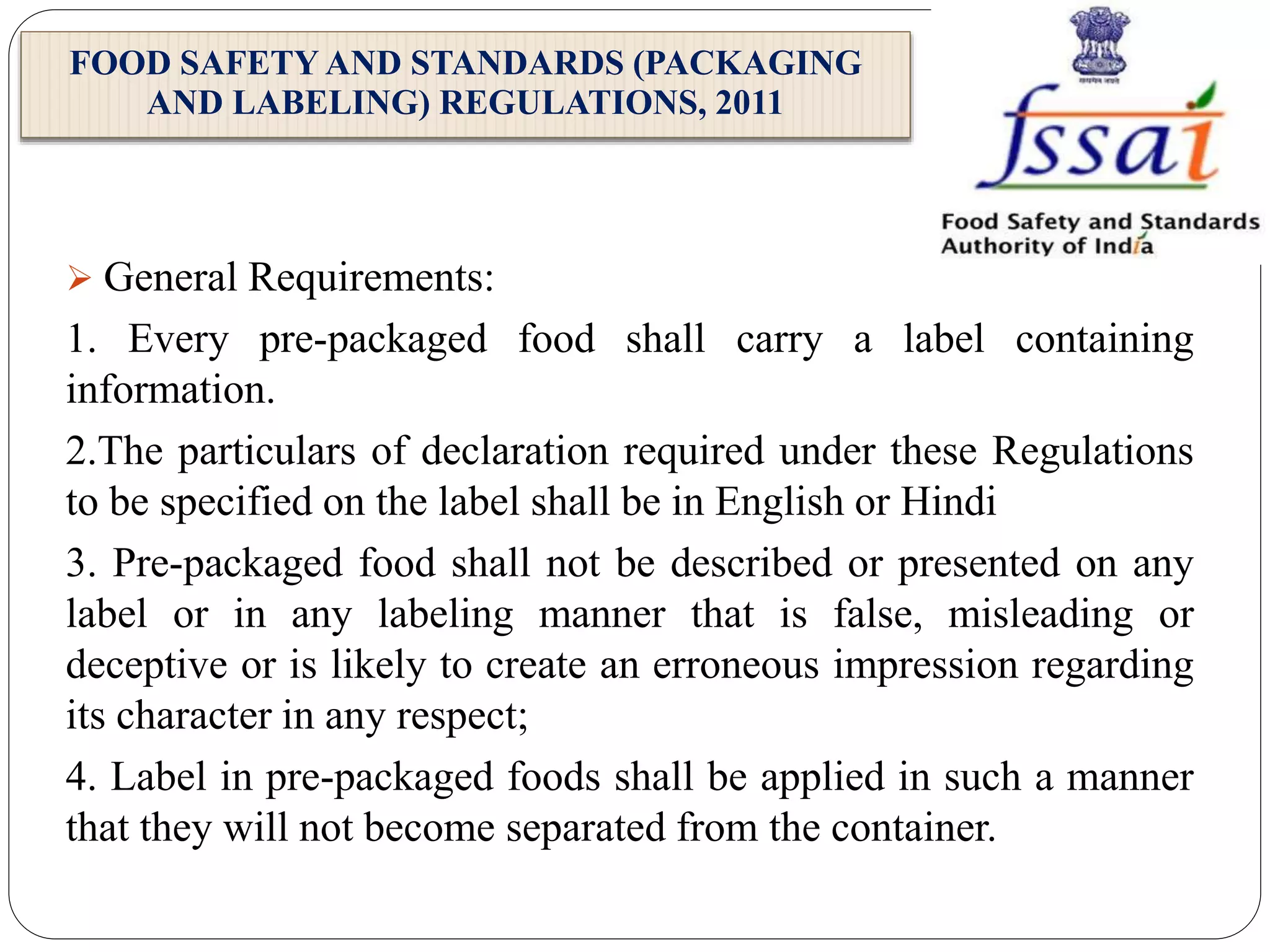 food packaging and labeling | PPTX