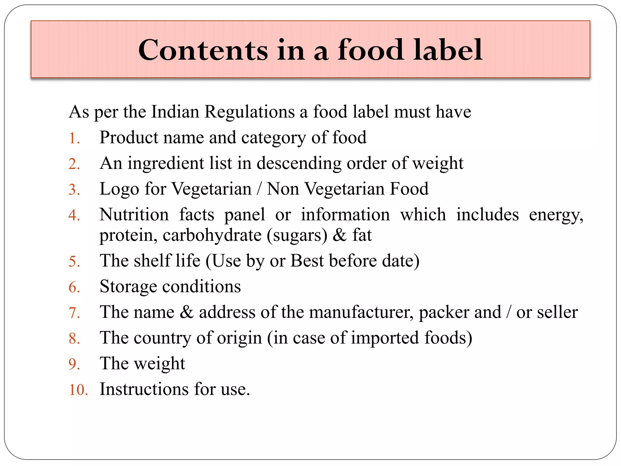 food packaging and labeling | PPTX