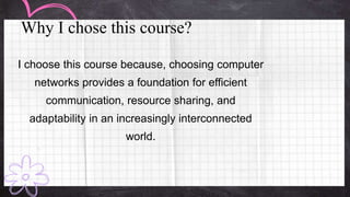 Computer networking Full ppt of BCA moocs seminar | PPTX