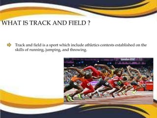 Historical development of track and field at national and international ...