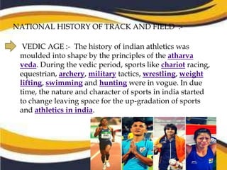 Historical development of track and field at national and international ...