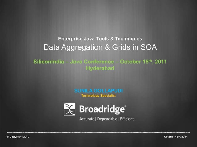 Sunila Silicon India Java Conference Session7 Enterprise Java Tool And ...