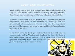 Sunil bharti mittal | PPT
