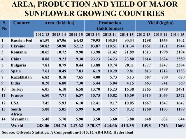 sunflower breeding technique | PPTX | Agriculture | Industries