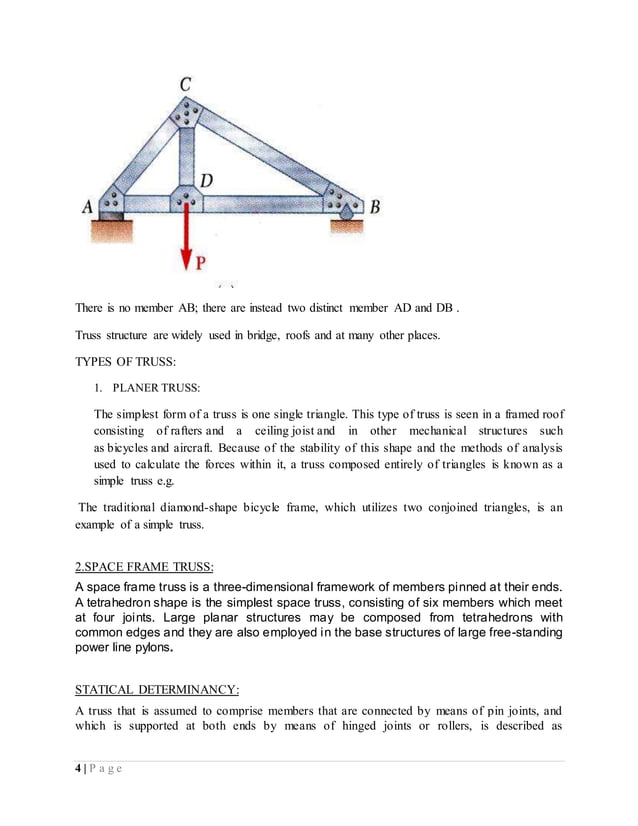 TRUSS ANALYSIS (TERM PAPER REPORT) | DOCX