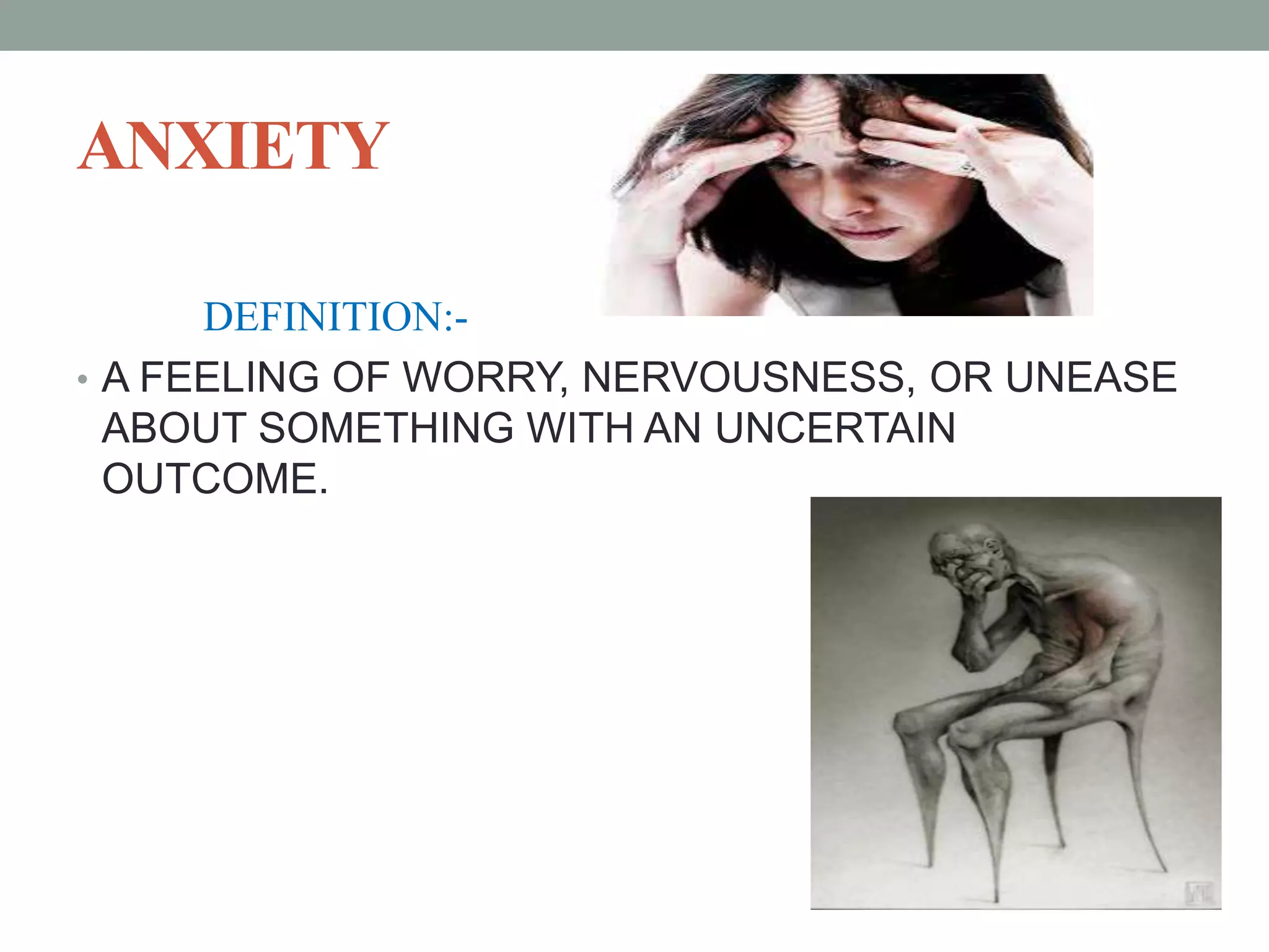 GENERALISED ANXIETY DISORDER | PPTX