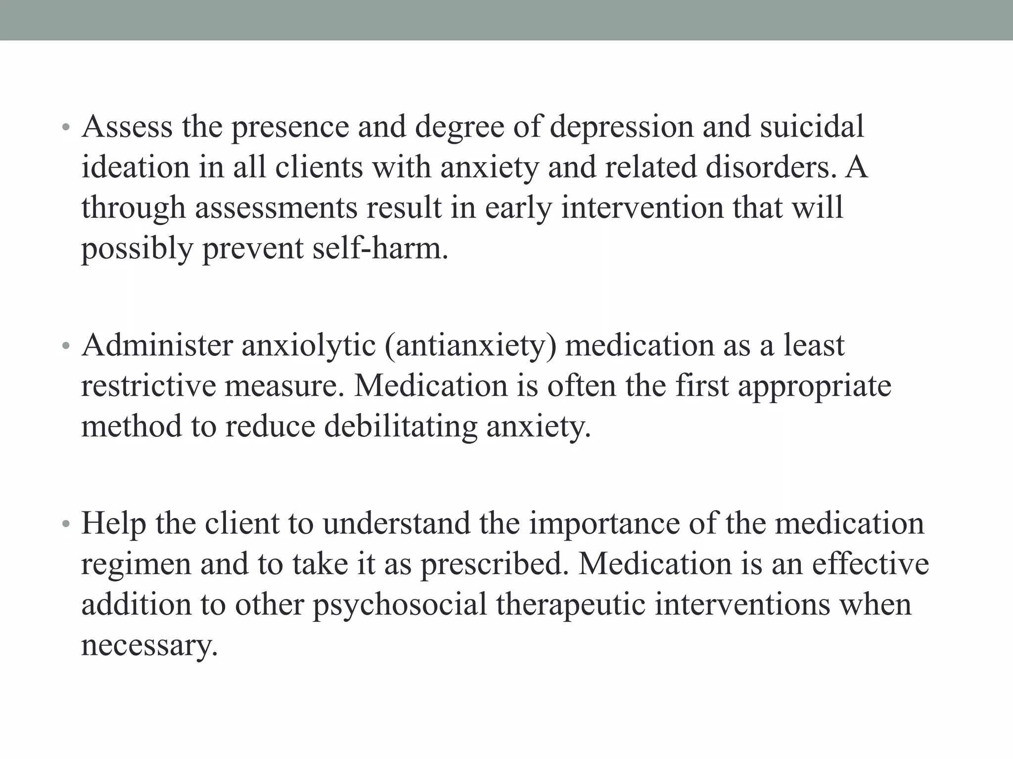 GENERALISED ANXIETY DISORDER | PPTX
