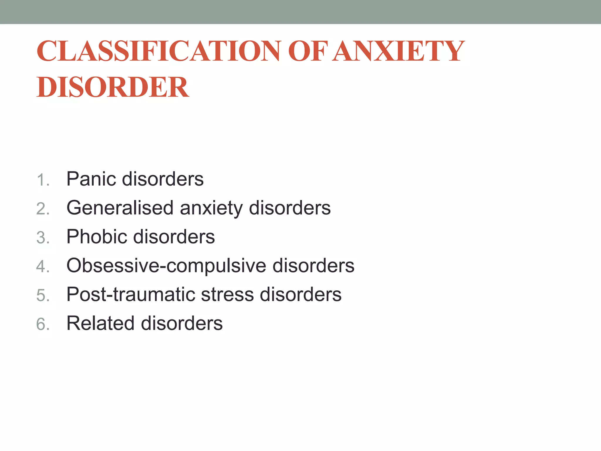 GENERALISED ANXIETY DISORDER | PPTX
