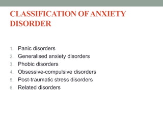 GENERALISED ANXIETY DISORDER | PPTX