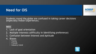 Occupational Interest Schedule (OIS) | PPT