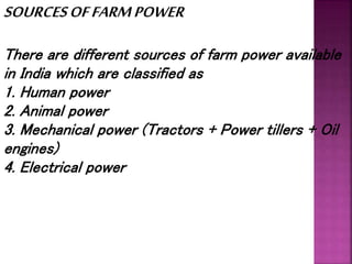 FARM MECHANIZATION | PPTX