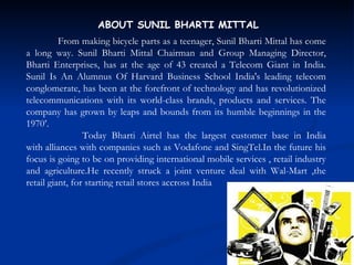 Sunil Mittal Biography | PPT