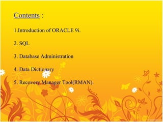 ORACLE 9i | PPT