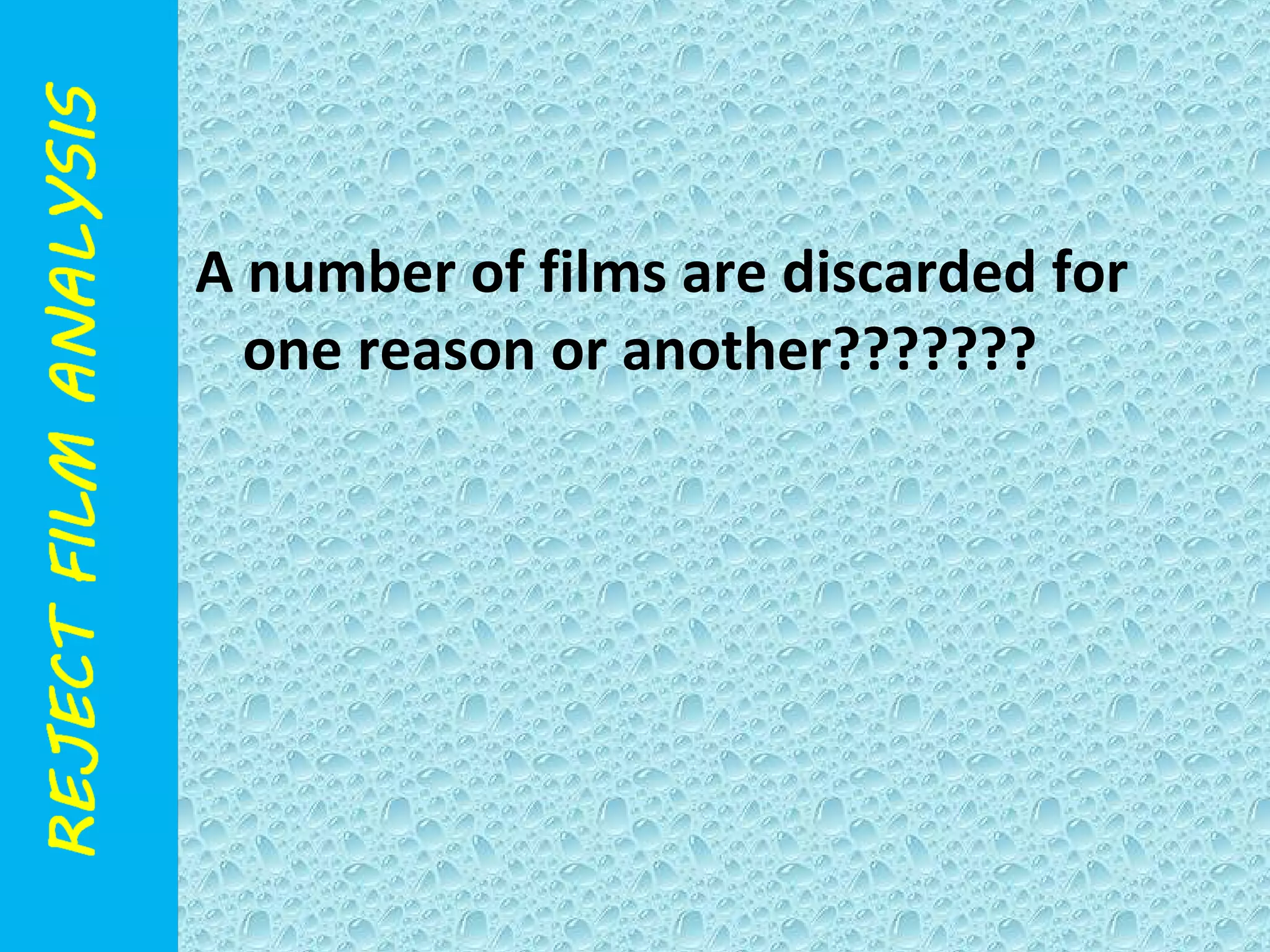 Reject film Analysis | PPT