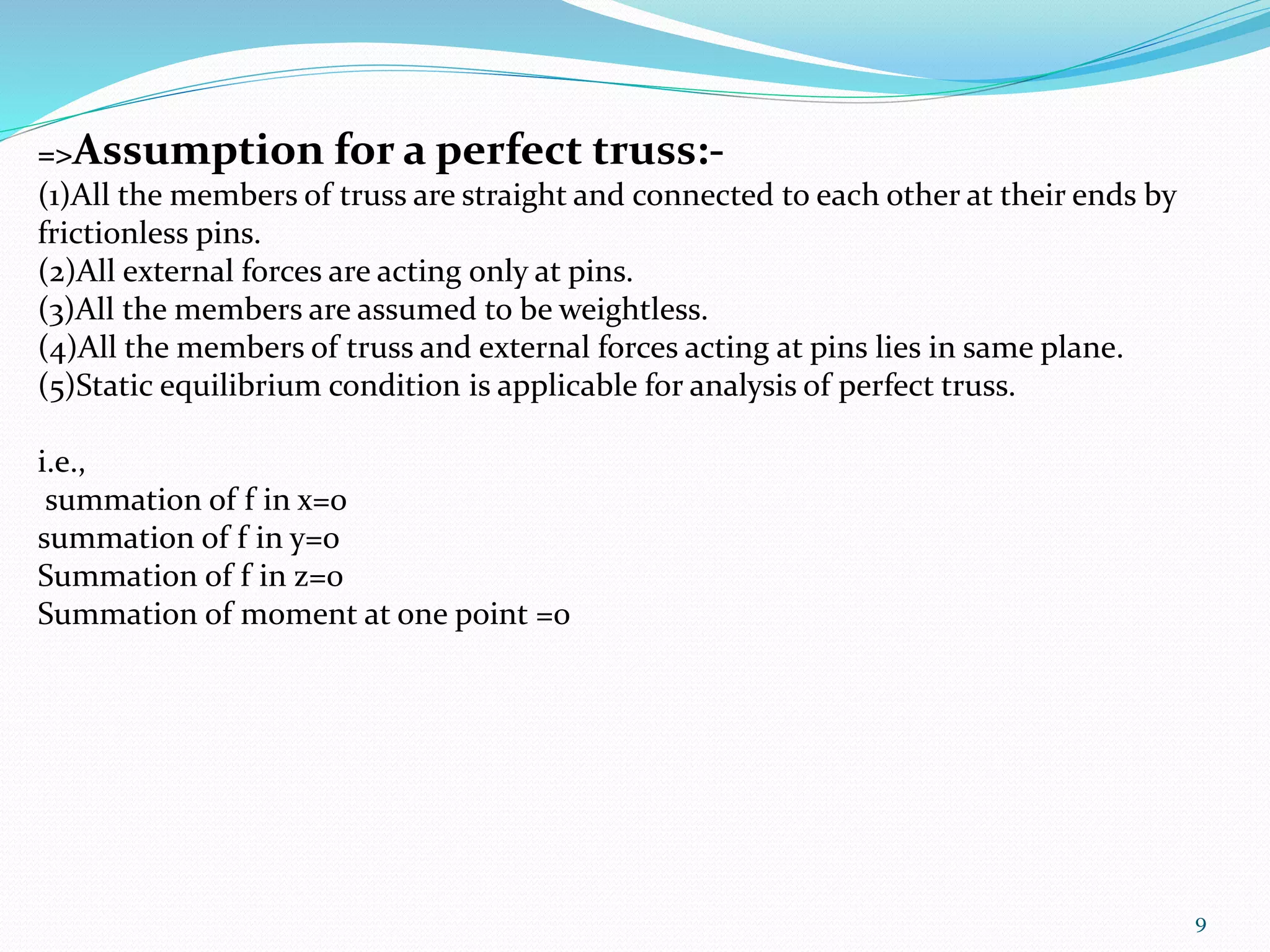 Truss & its analysis | PDF