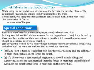 Truss & its analysis | PDF