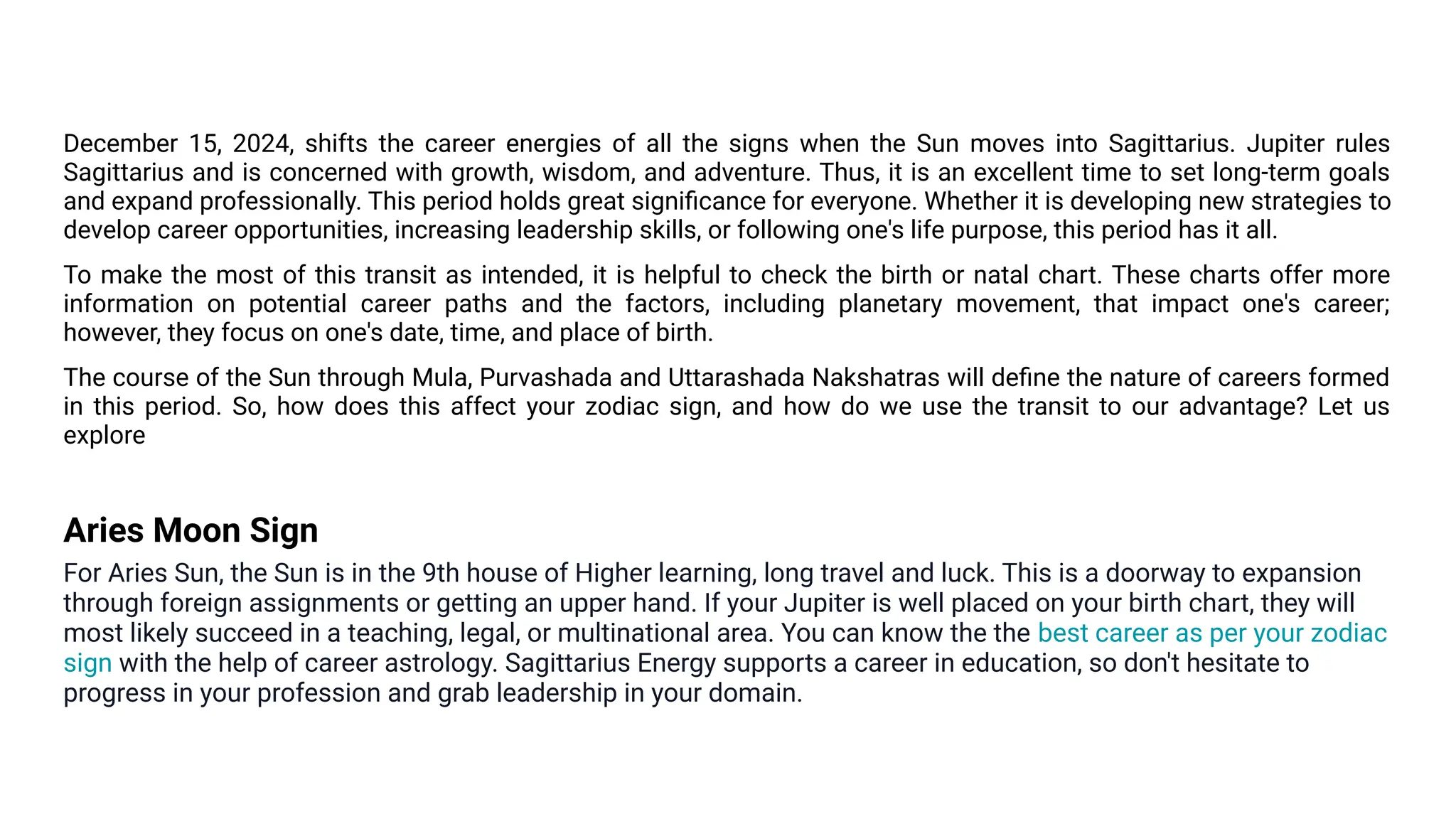 Sun in Sagittarius and Your Career _ What to Expect for Each Zodiac ...