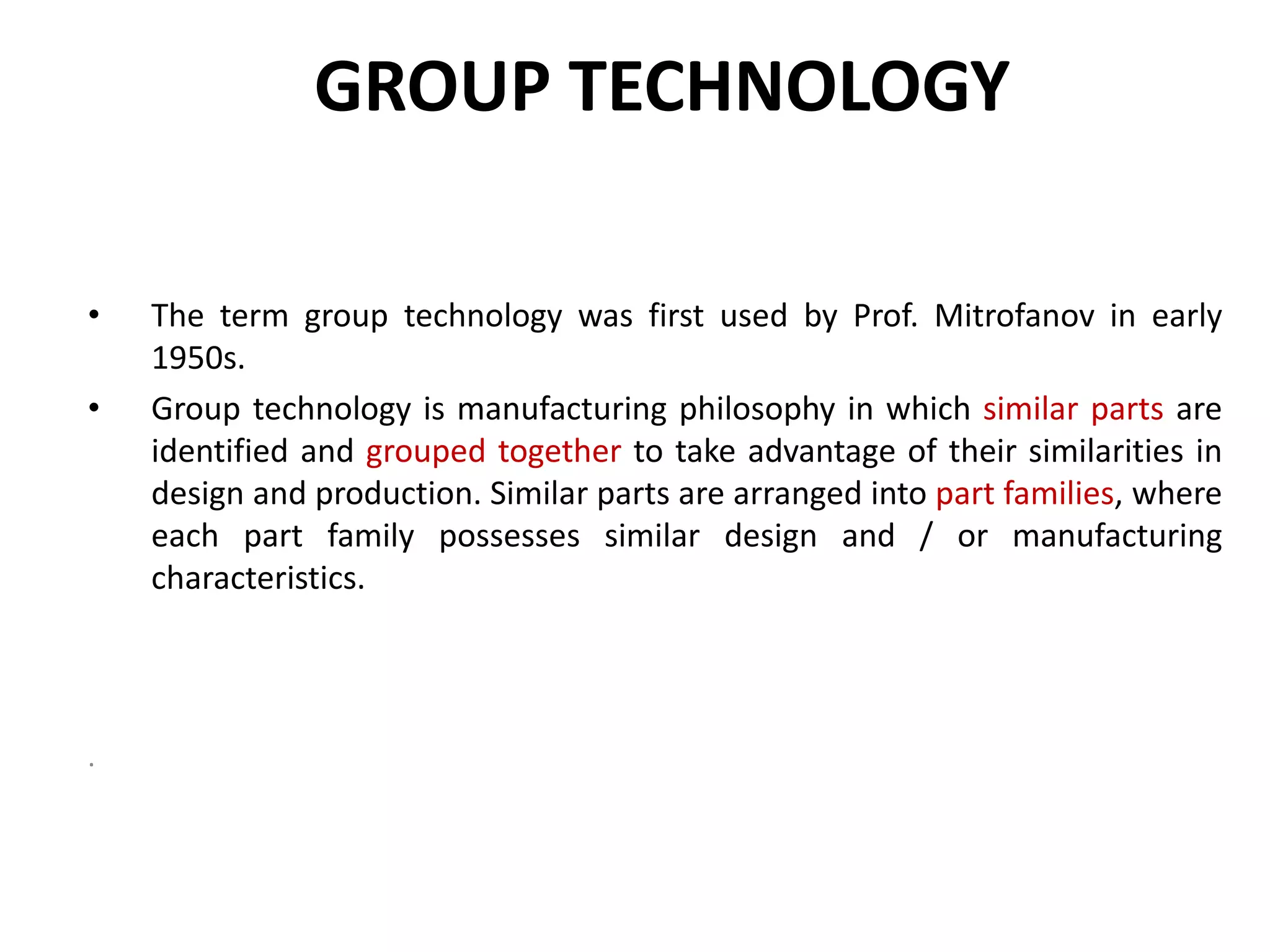 Group Technology | PPTX